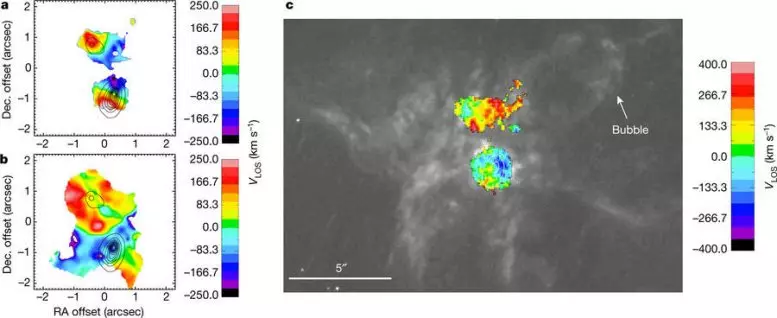 Mapas VLT/SINFONI de NGC 6240