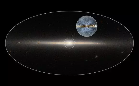 X Shape Marks Milky Way's Central Bulge of Stars