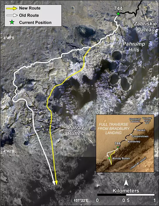 Curiosity Rover Шарп тауына келеді