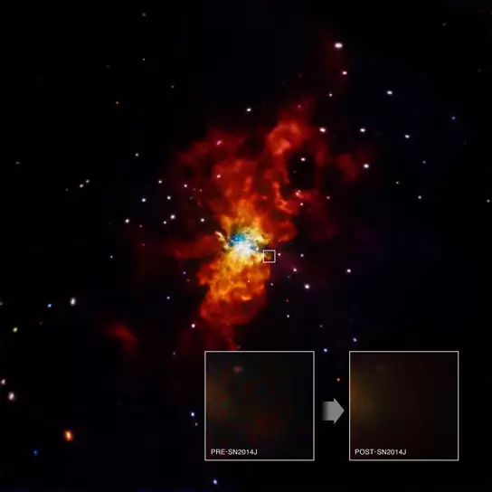 Astronomlar yaqin atrofdagi Supernova SN 2014J tetikini qidirmoqda