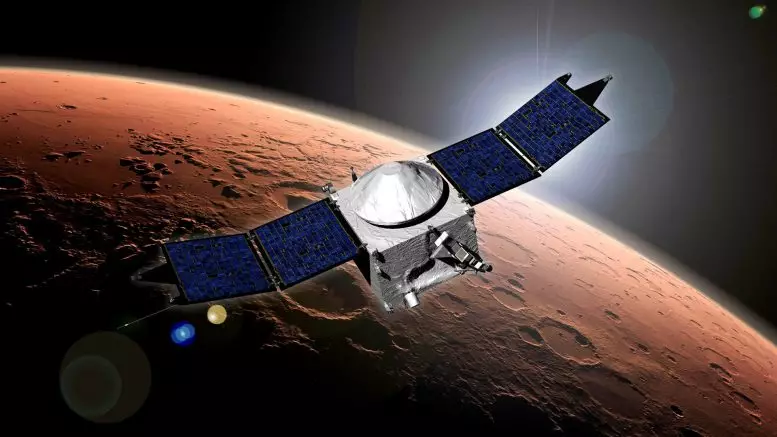 NASA 的 MAVEN 航天器藝術家概念