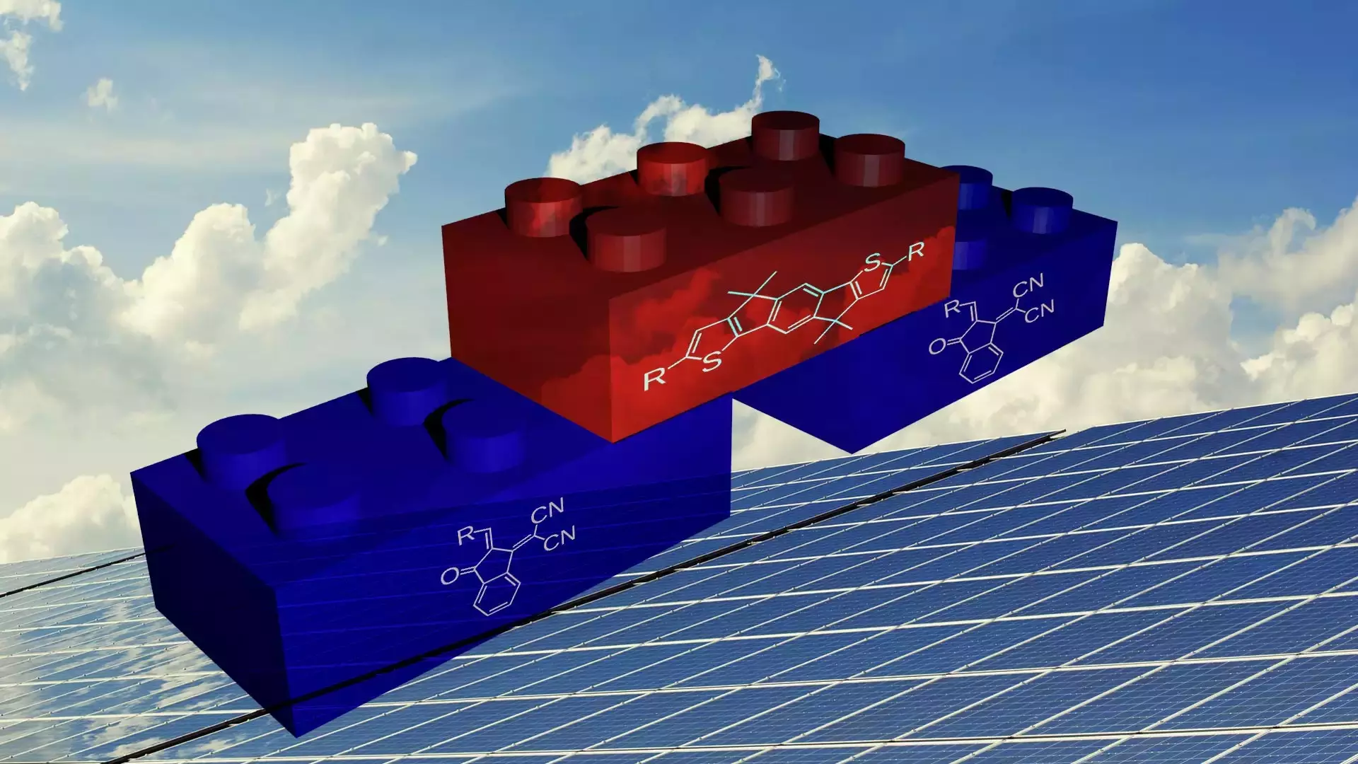 Building-Block Solar Cells: Naghahanap ang Computer Algorithm ng Mga Bagong Materyal para sa Mas Mabuting Organic na Solar Cell