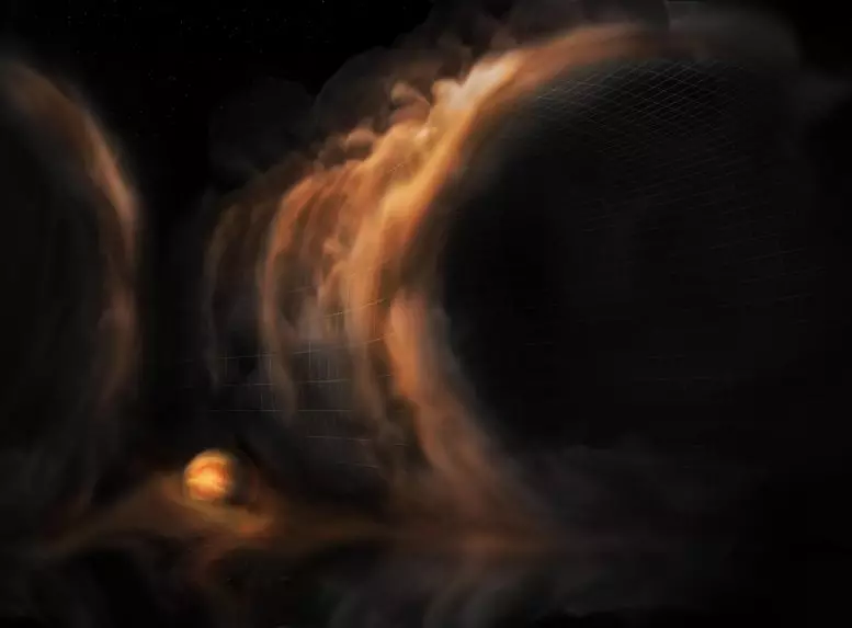 Espaço do Disco Protoplanetário de Fluxo de Gás