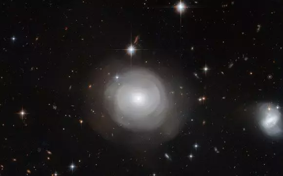 Hubble Views Shells Ruuxa leh ee Galaxy ESO 381-12