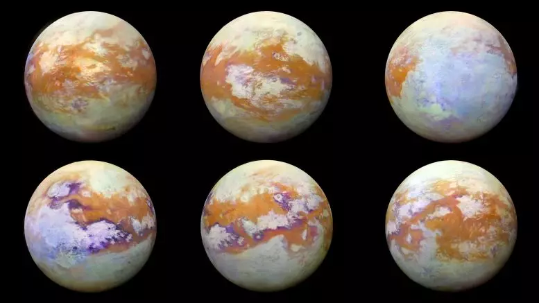 Mwedzi weSaturn Titan Infrared