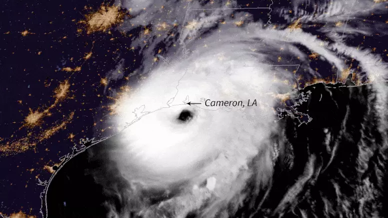 Hurricane Laura Making Landfall