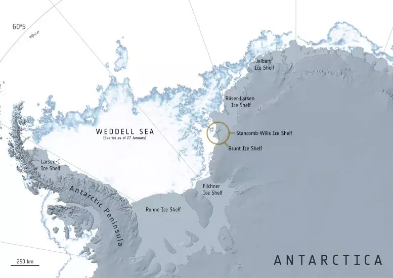 Loko de Brunt Ice Shelf