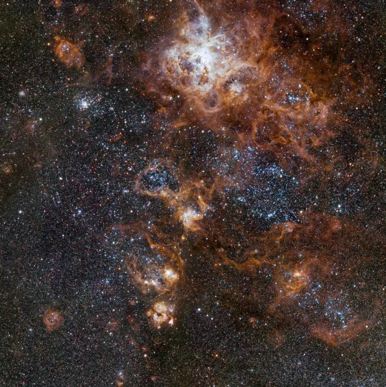 Tarantula Nebula mumtambo waukulu wa Magellanic