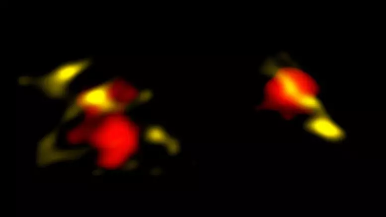 दोन धूळयुक्त आकाशगंगा ALMA
