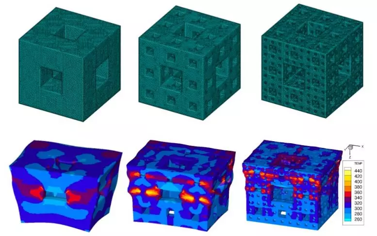 រចនាសម្ព័ន្ធ Fractal Dissipate ថាមពលពី Shockwaves