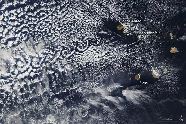 Le isole di Capo Verde von Karman Vortices annotate