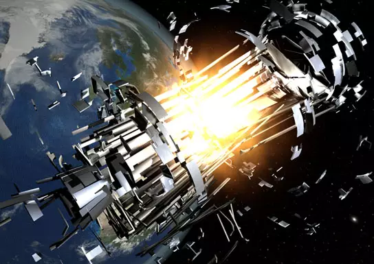 environ 200 explosions et au moins 5 collisions dans l'espace se sont produites