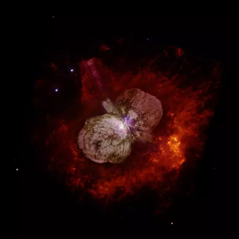 NuSTAR Mission sannar að stórstjarnan Eta Carinae skýtur geimgeislum