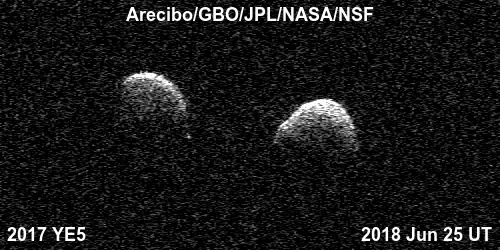 Двойной астероид 2017 YE5