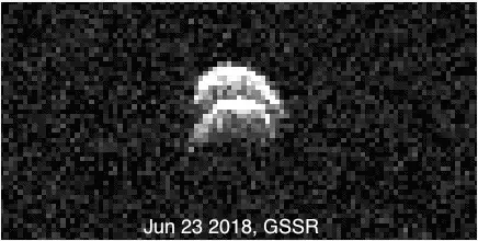 Радарные изображения двойного астероида 2017 YE5
