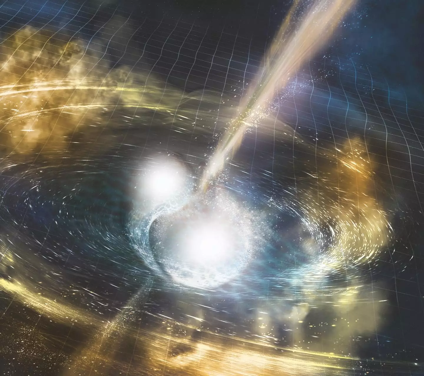 Hubble nimmt das tiefste optische Bild der ersten Neutronensternkollision auf