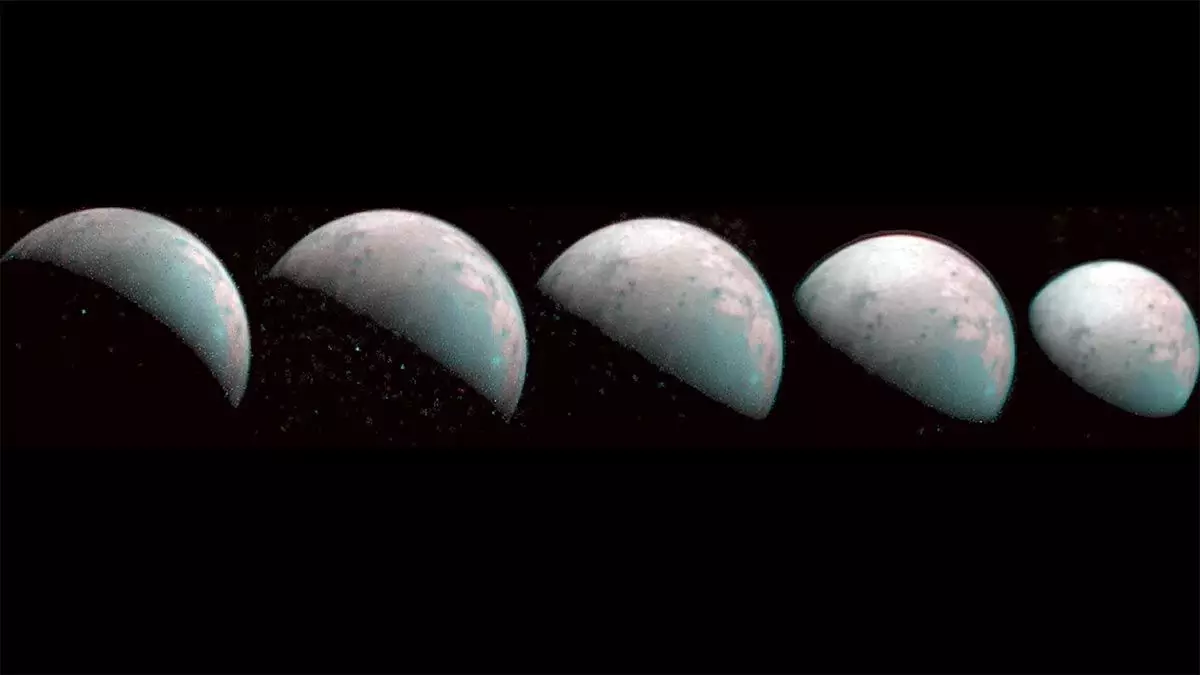 Hëna e Jupiterit Ganymede Poli i Veriut