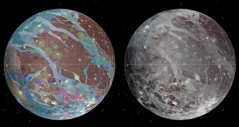 I-Mosaic kanye ne-Geologic Maps ye-Jupiter's Moon Ganymede