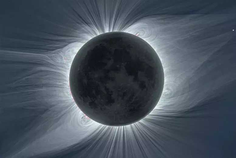 Solar Corona Tidens Totale Solar Eclipse