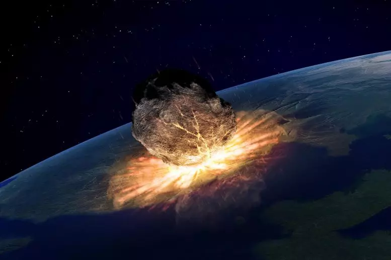 Asteroid träffar jorden