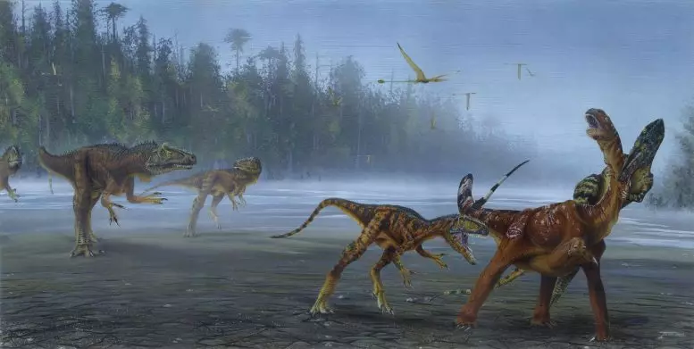 Allosaurus jimmadseni Sulmoni Sauropodin e të miturve