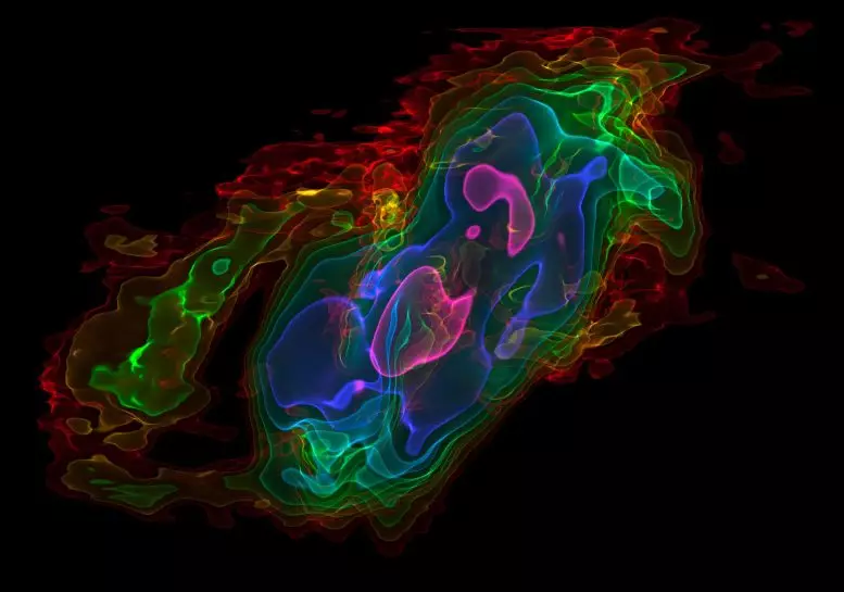 Галактика скулптор на газ от студен въглероден окис