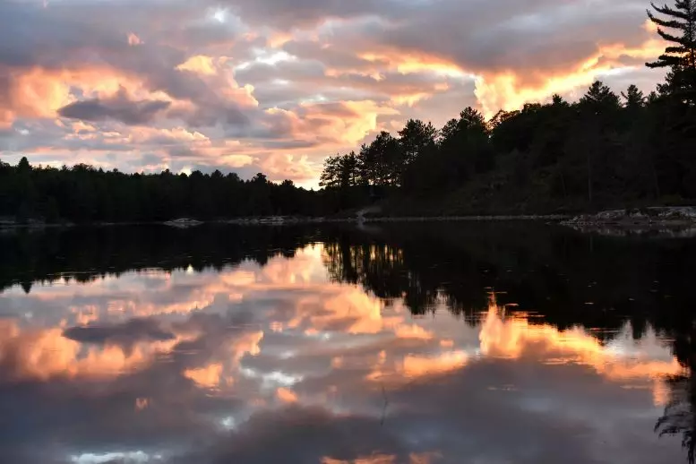 Boundary Lake Sunset