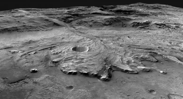 Jezero кратері Марс 2020 қону алаңы 3