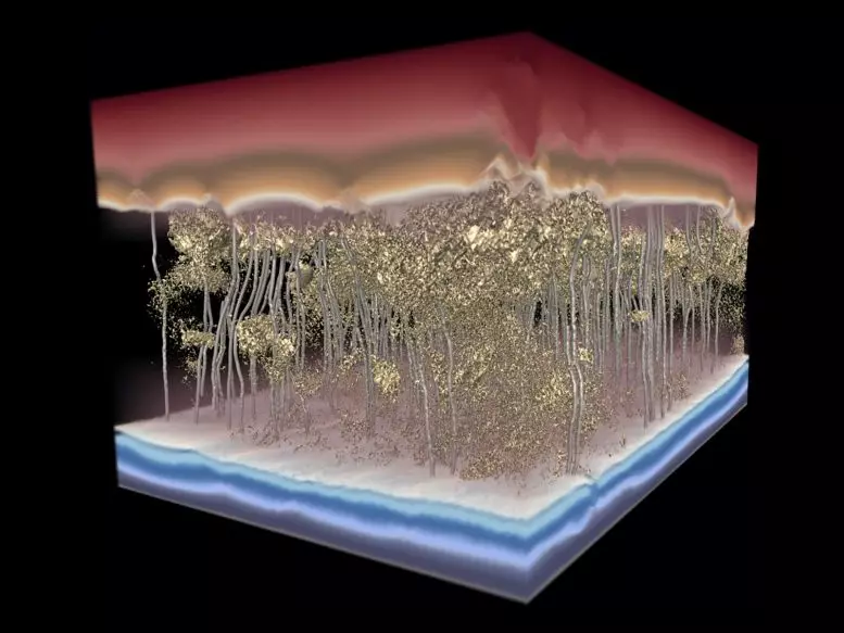 Modèle 3D d'une membrane de dessalement polymère