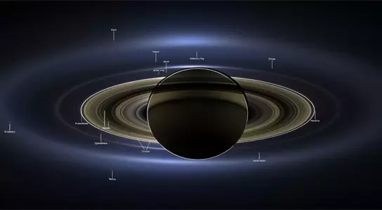 Cassini de la NASA proporciona una nueva vista de Saturno y la Tierra