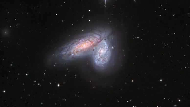 სპირალური გალაქტიკის წყვილი NGC 4567 და NGC 4568