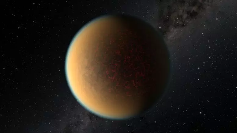 Exoplanéta GJ 1132 b Ilustrácia
