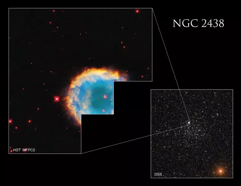 Планетарна мъглявина NGC 2438 M46