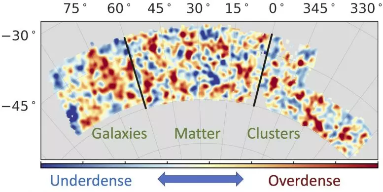 Galaxy Cluster Digtheid Kaart