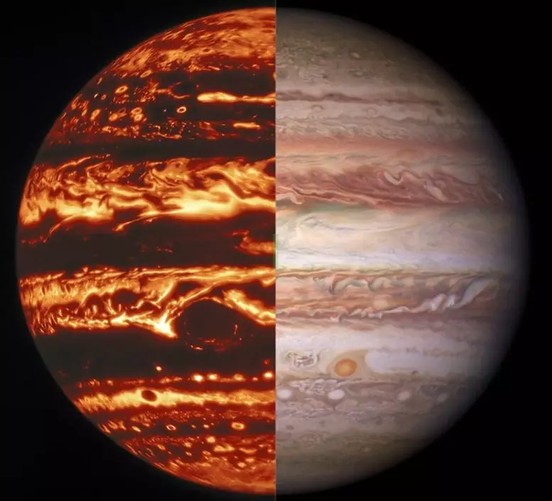 Vrstva počasia tvoriaca oblaky Jupitera