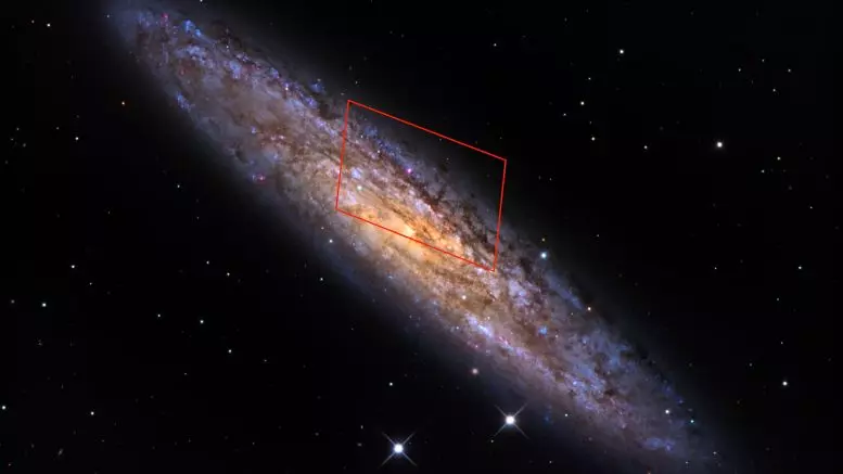 Magnetaryň Galaxy NGC 253-de ýerleşişi