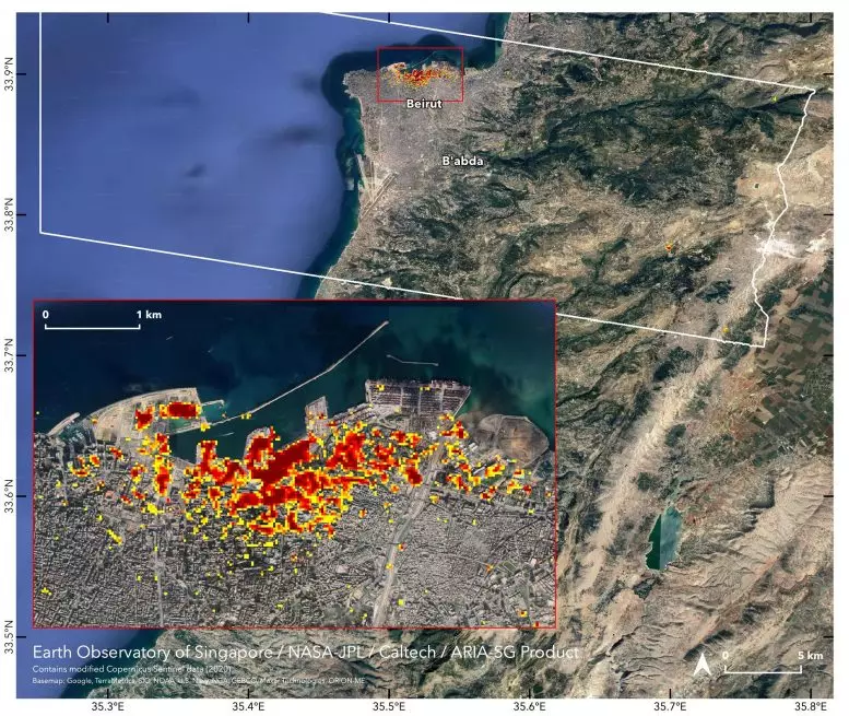 NASA Beiruti plahvatuskahjustused