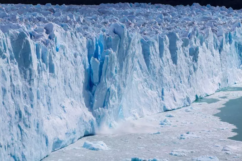 Ice Calving Lowo Glacier