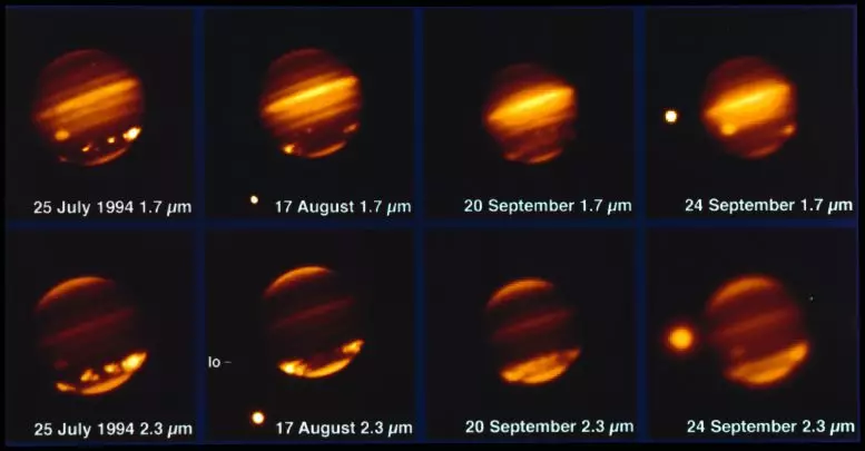 Comet Shoemaker – Levy 9 Yana Tasirin Jupiter a cikin 1994