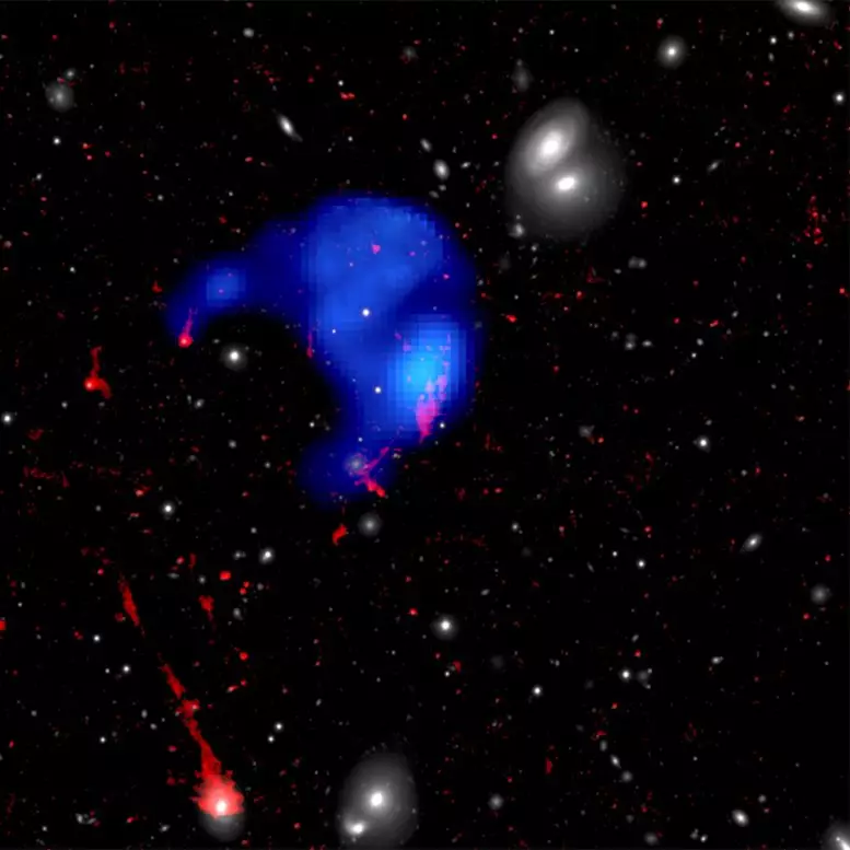 Weeswolk ontdekt in Galaxy Cluster