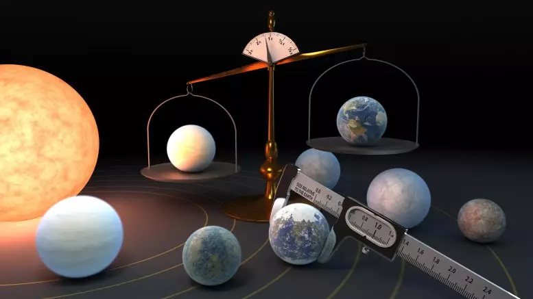 Sete planetas rochosos de TRAPPIST 1