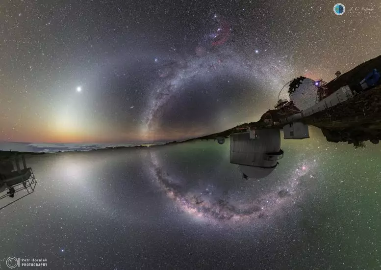 Cielo nocturno de dos hemisferios