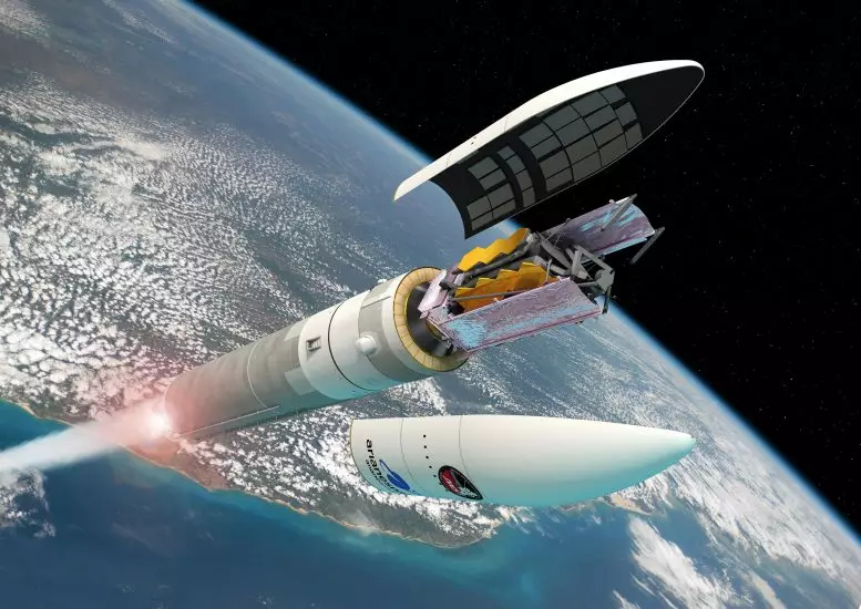 Lanzador Ariane 5 del Telescopio Espacial James Webb