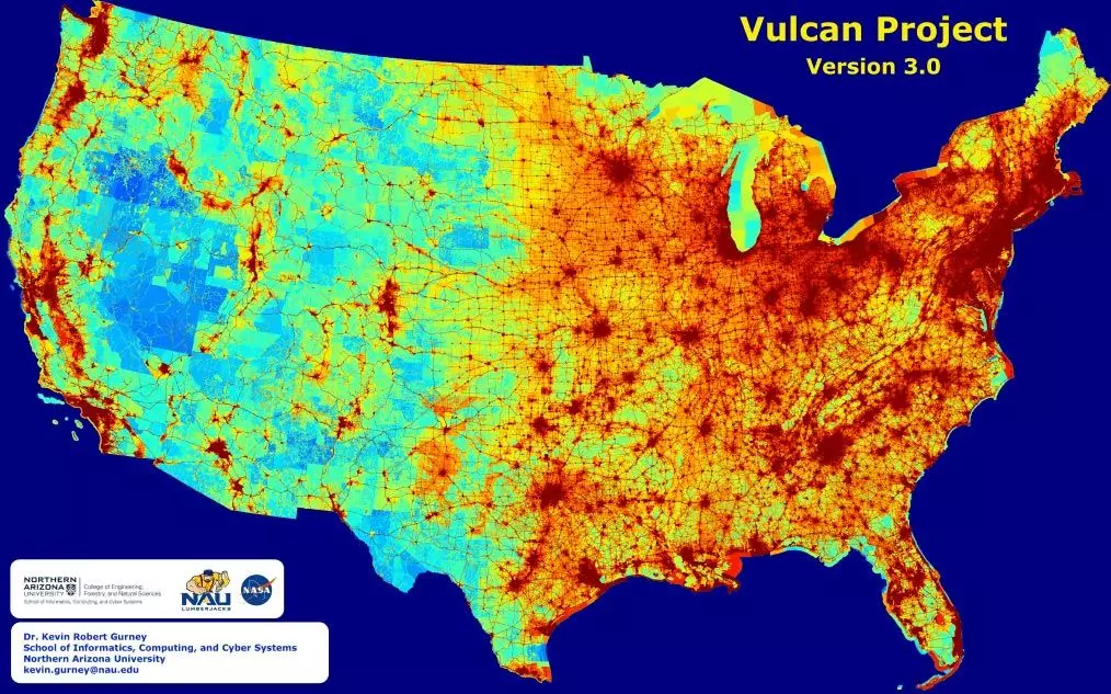 Vulcan پروجيڪٽ جي اخراج ڊيٽا