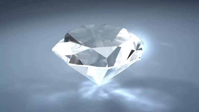 Rotearjende diamant