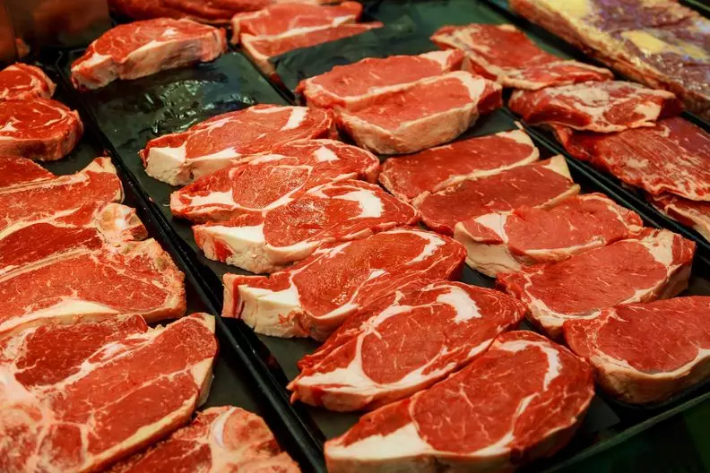 Vers Rood Vlees Rundvlees Supermarkt