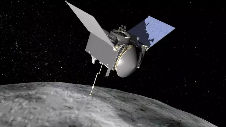 OSIRIS-REx Veġju Spazjali li jestendi d-driegħ tal-kampjun