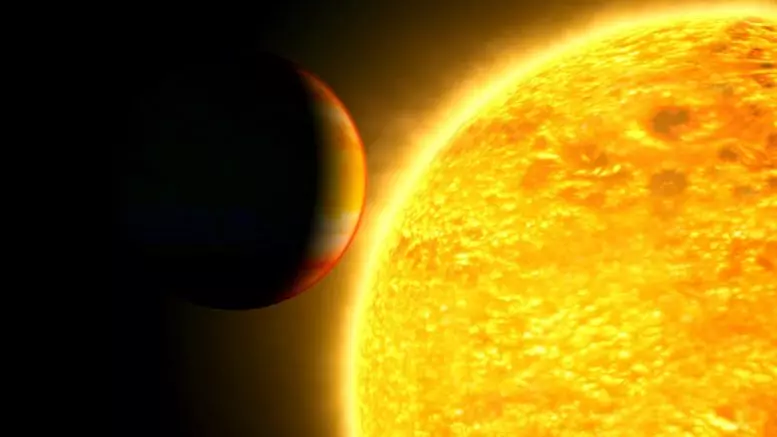 Exoplanéta sa blíži k tranzitnej hviezde