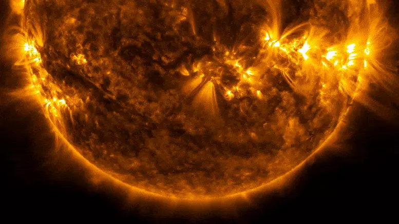 Aktive Sun Solar Flares