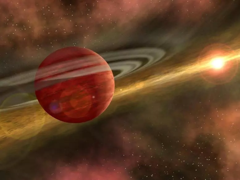 Sıcak Jüpiter Exoplanet İllüstrasyon